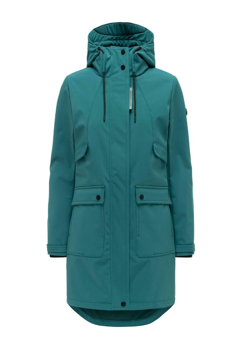 Navahoo MORGENNEBEL - Waterproof jacket - petrol melange/teal - Zalando