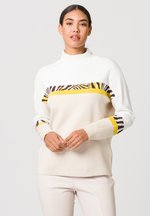 TUZZI ÄRMEL COZY LIGHTS - Maglione - pearl schoko safran/bianco ...