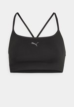 Puma LOW IMPACT STUDIO SEAMLESS BRA - Light support sports bra - black ...