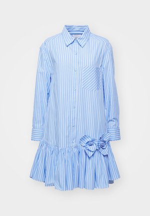Polo Ralph Lauren LONG SLEEVE DAY DRESS - Blousejurk - white/light blue/wit - Zalando.be
