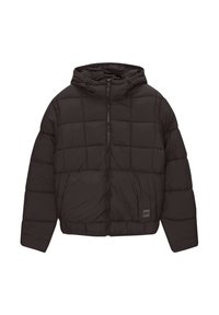 PULL&BEAR HOODED-PUFFER - Winterjacke - black/schwarz - Zalando.at