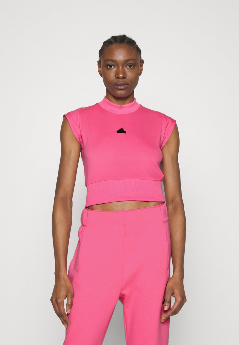 adidas Sportswear Z.N.E. - Basic T-shirt - pink fusion/pink - Zalando.co.uk