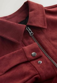 Next REGULAR FIT ZIP THROUGH - Kunstlederjacke - rust brown/rot - Zalando