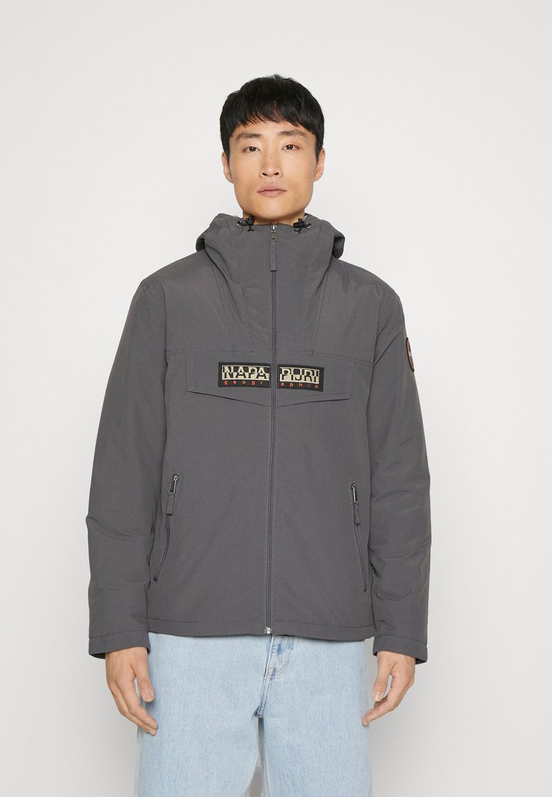 Napapijri RAINFOREST OPEN WI - Übergangsjacke - dark grey solid/anthrazit - Zalando.ch