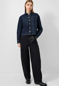 QS Button-down blouse - navy/dark blue - Zalando