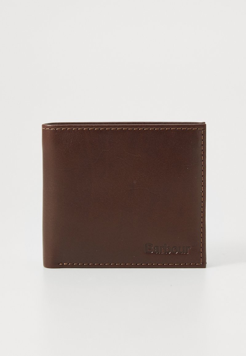 Barbour COLWELL LEATHER BILLFOLD WALLET - Geldbörse - brown/classic ...
