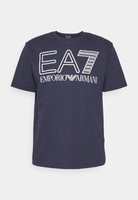 EA7 Emporio Armani T-shirt z nadrukiem/granatowy - Zalando.pl