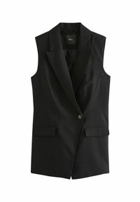 Next SLEEVELESS ASYMMETRIC TAILORED TALL REGULAR FIT - Weste - black/schwarz - Zalando.de