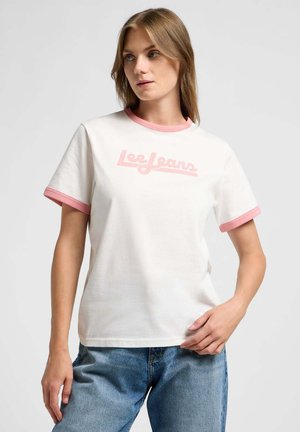 Cross Jeans T-Shirt print - ecru/offwhite - Zalando.de