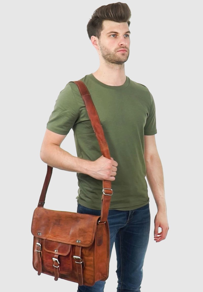 Gusti Leder NICK - Mallette - brown/marron - ZALANDO.FR