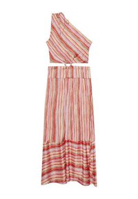 Nekane ASIMÉTRICO ESTAMPADO LINEAL CUT-OUT EN CINTURA DETALLE ANILLA ...