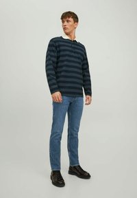 Jack & Jones CLARK ORIGINAL - Jean slim - blue denim/denim bleu ...