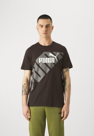 Puma ESS LOGO LAB - T-shirt imprimé - black/noir - ZALANDO.FR