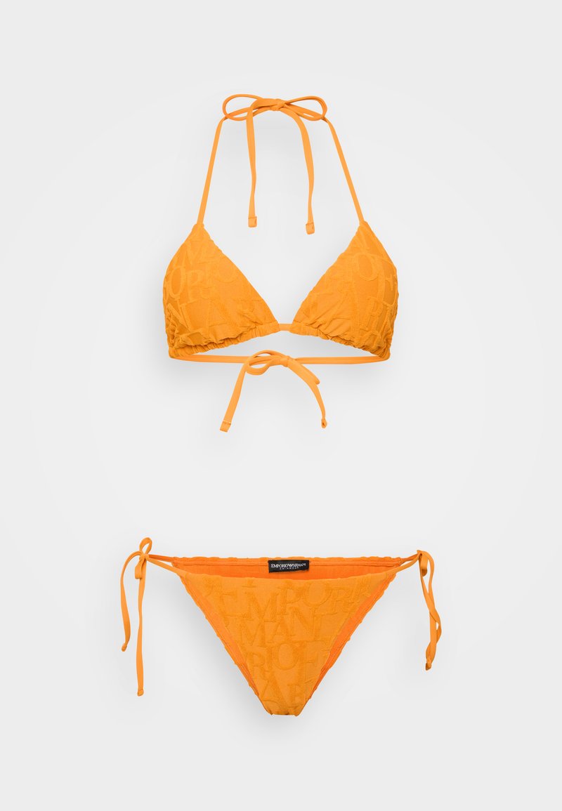 Emporio Armani TRIANGLE STRING BRAZILIAN - Bikini - mango/orange ...