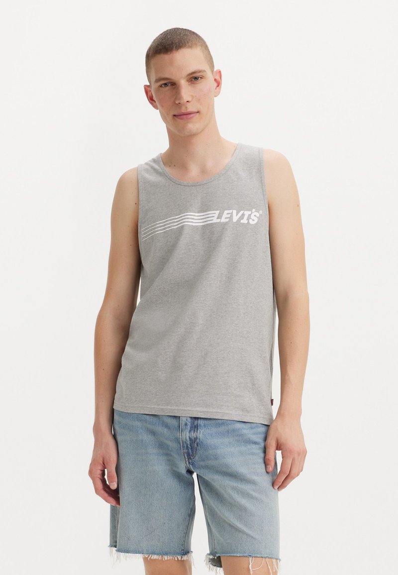 Levi's® RELAXED GRAPHIC TANK - Top - midtone heather grey/grijs ...