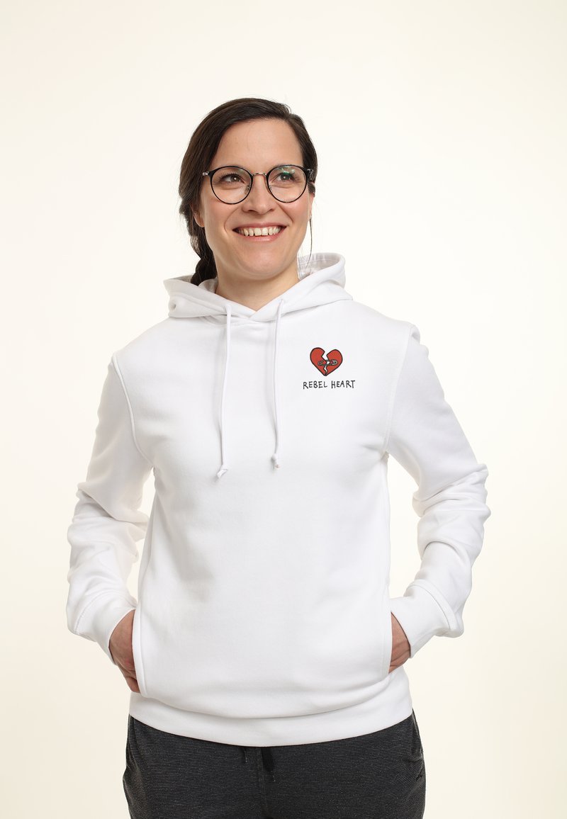 Disney DNCA REBEL HEART - Mikina s kapucí - white/bílá - Zalando.cz