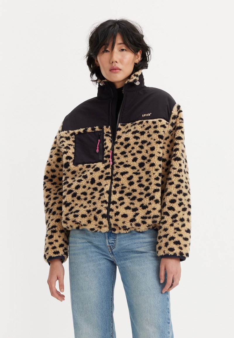 Levi's® BIGFOOT SHERPA JACKET - Giacca in pile - almond buff/nero ...