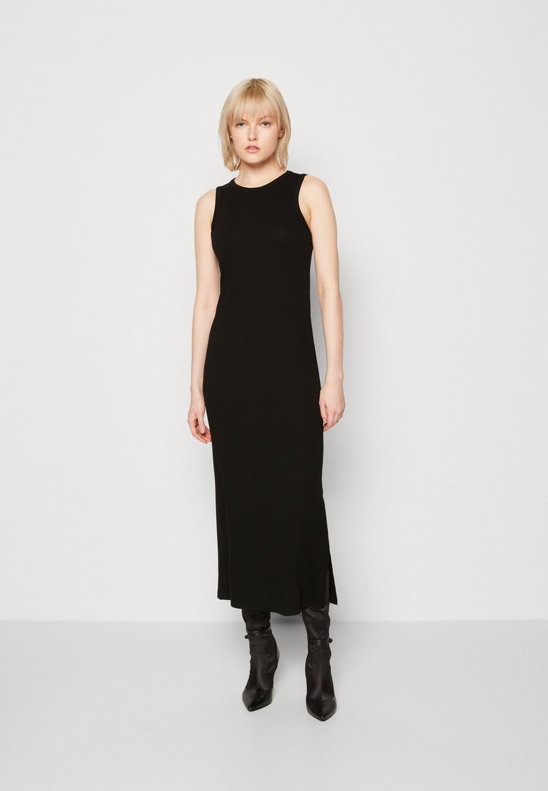 Object OBJJAMIE LONG DRESS - Jersey dress - black - Zalando.ie