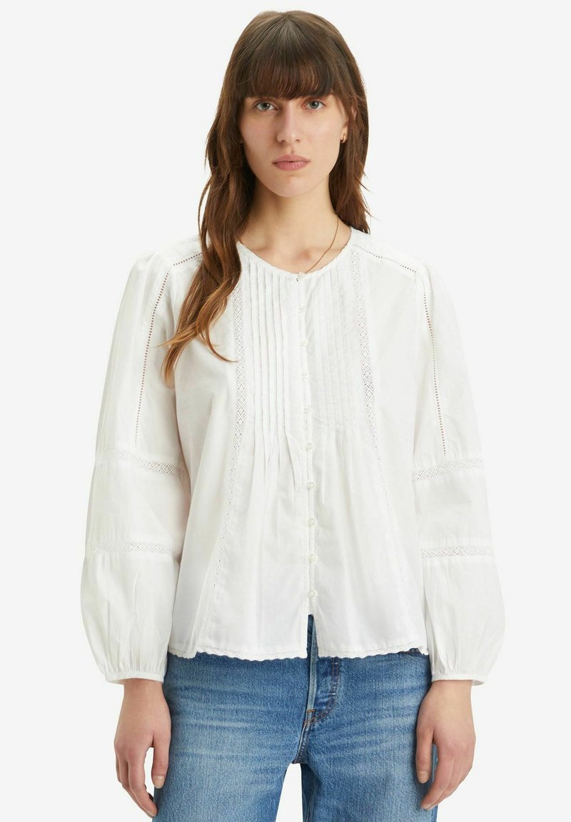 Levi's® ALIYAH BRIGHT - Blouse - white swan/denim blanc - ZALANDO.FR