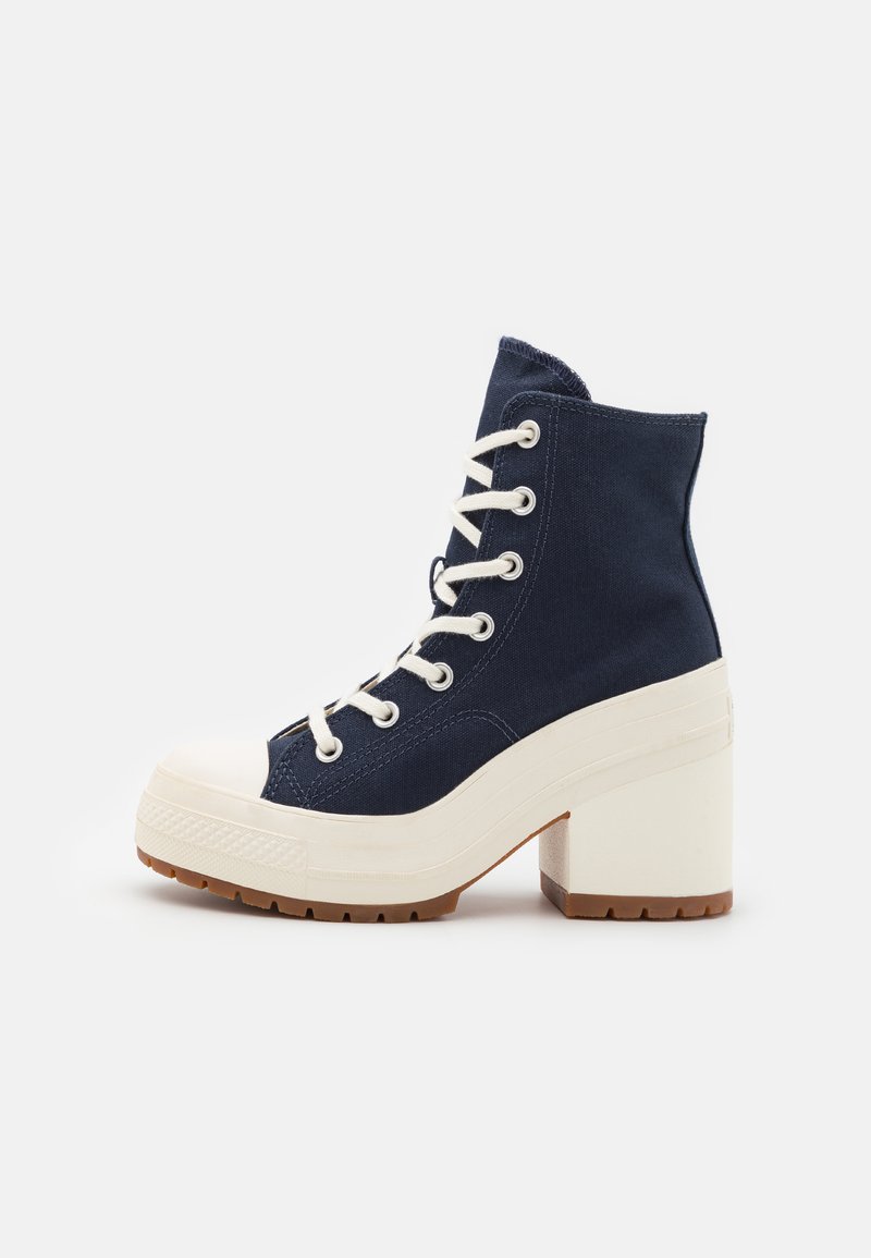 Converse CHUCK 70 DE LUXE - Boots à talons - obsidian/white/black/bleu ...