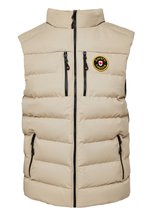 Alessandro Zavetti OSHAWA 3.0 TECH PUFFER GILET - Vest - stone/stengrå ...