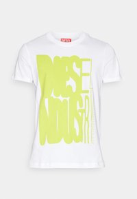 Diesel EGOR UNISEX - Print T-shirt - white - Zalando.co.uk