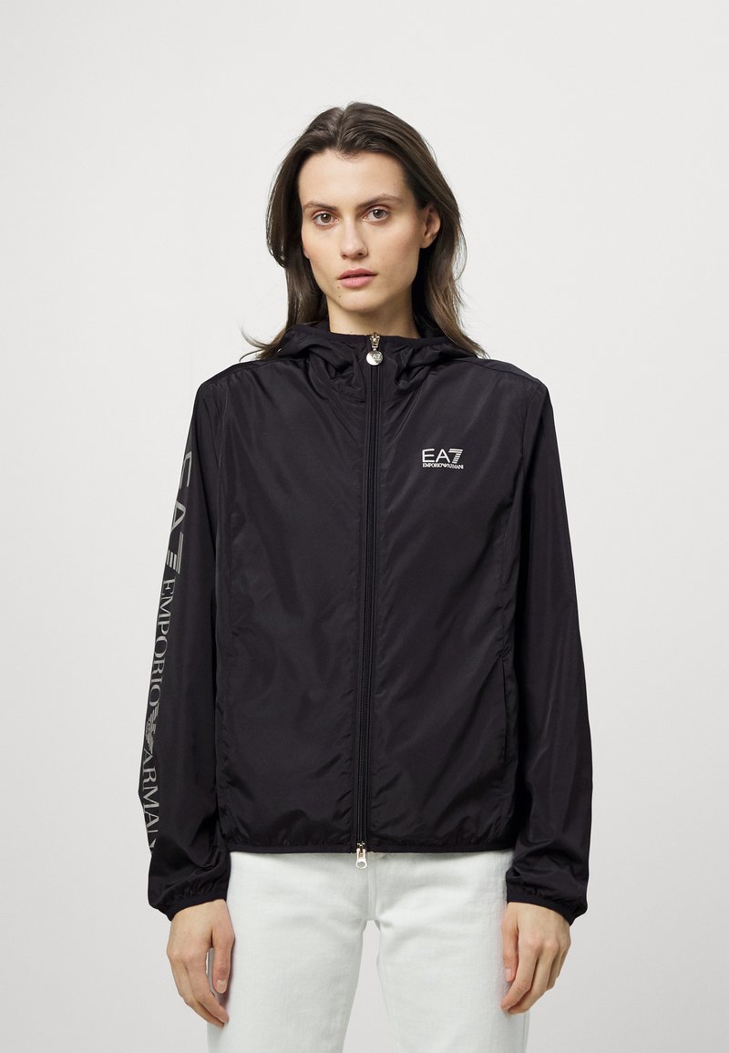 EA7 Emporio Armani JACKET - Veste légère - black/gold/noir - ZALANDO.BE