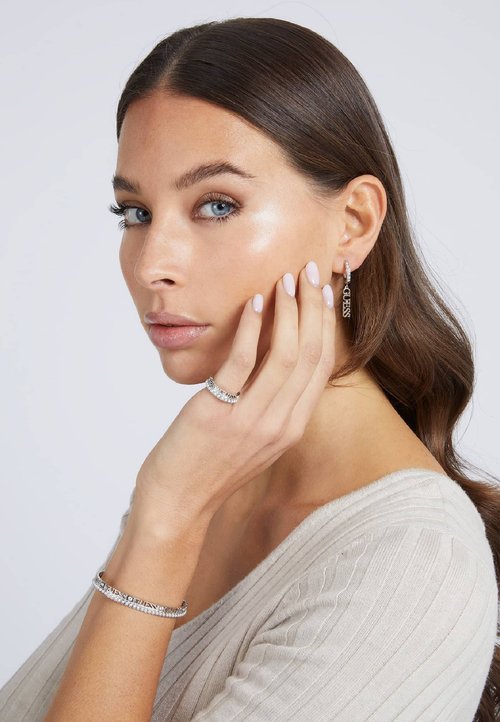 Guess JUST - Ring - silver-coloured/silberfarben - Zalando.ch