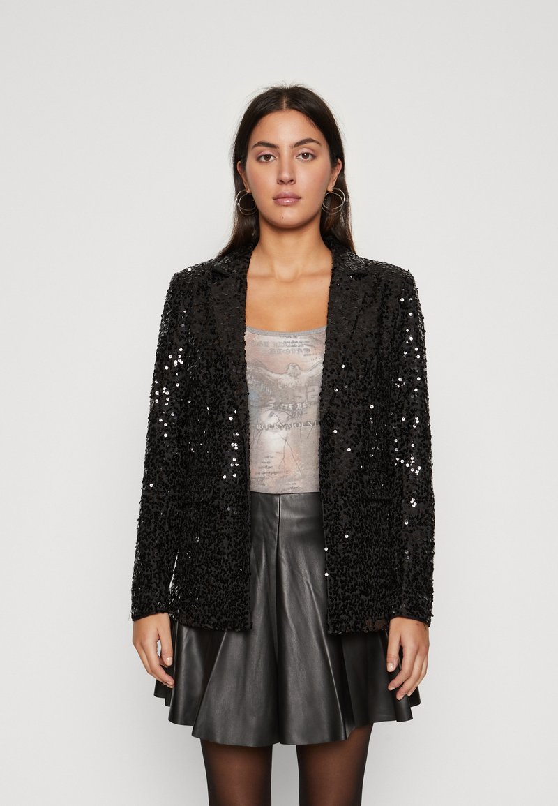 Pieces PCBOSSY SEQUIN - Blazer - black/negro - Zalando.es
