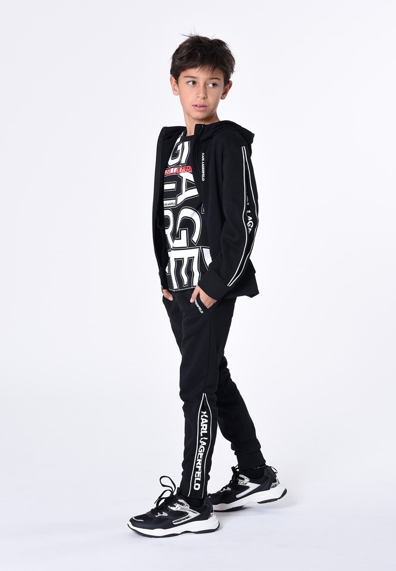 KARL LAGERFELD KIDS Zip-up sweatshirt - black - Zalando.ie