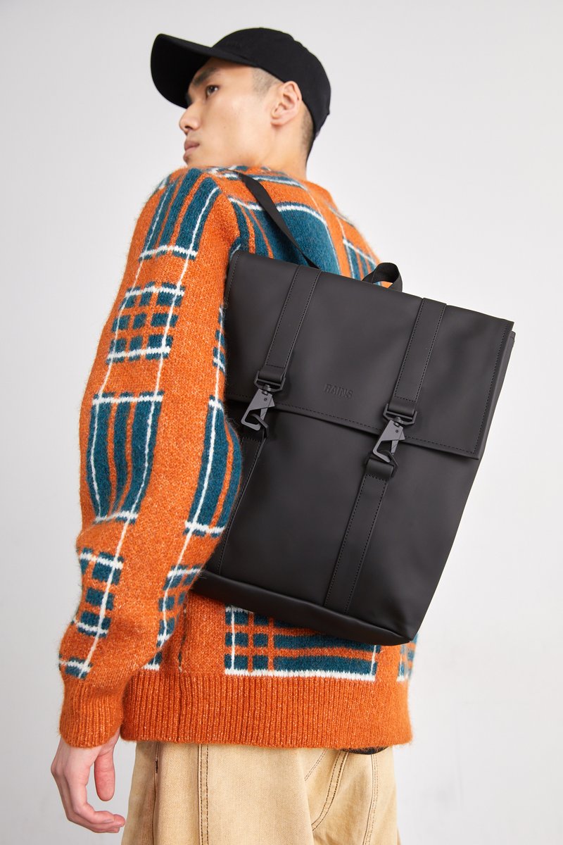 Rains BAG MINI - Reppu - black/musta - Zalando.fi