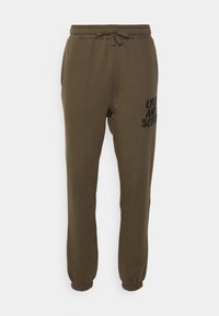 Lyle & Scott RIPPLE LOGO JOGGER - Tracksuit bottoms - olive - Zalando.ie