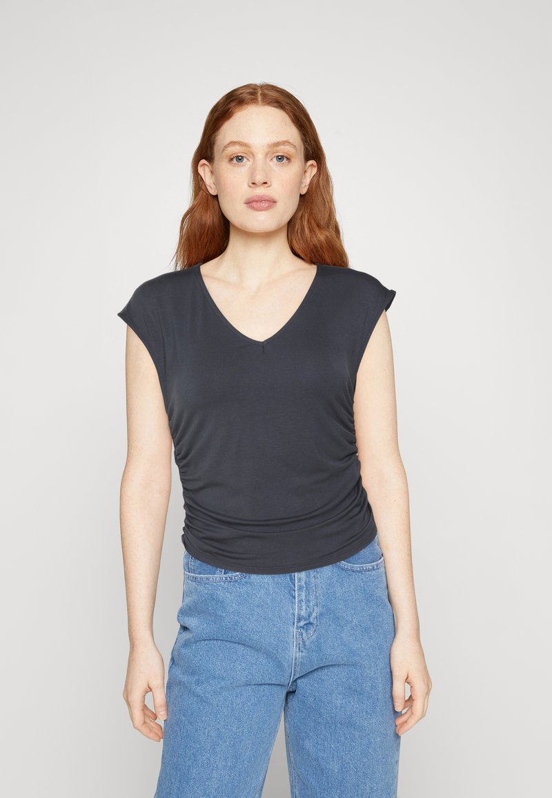 Anna Field T-Shirt print - grey/grau - Zalando.de