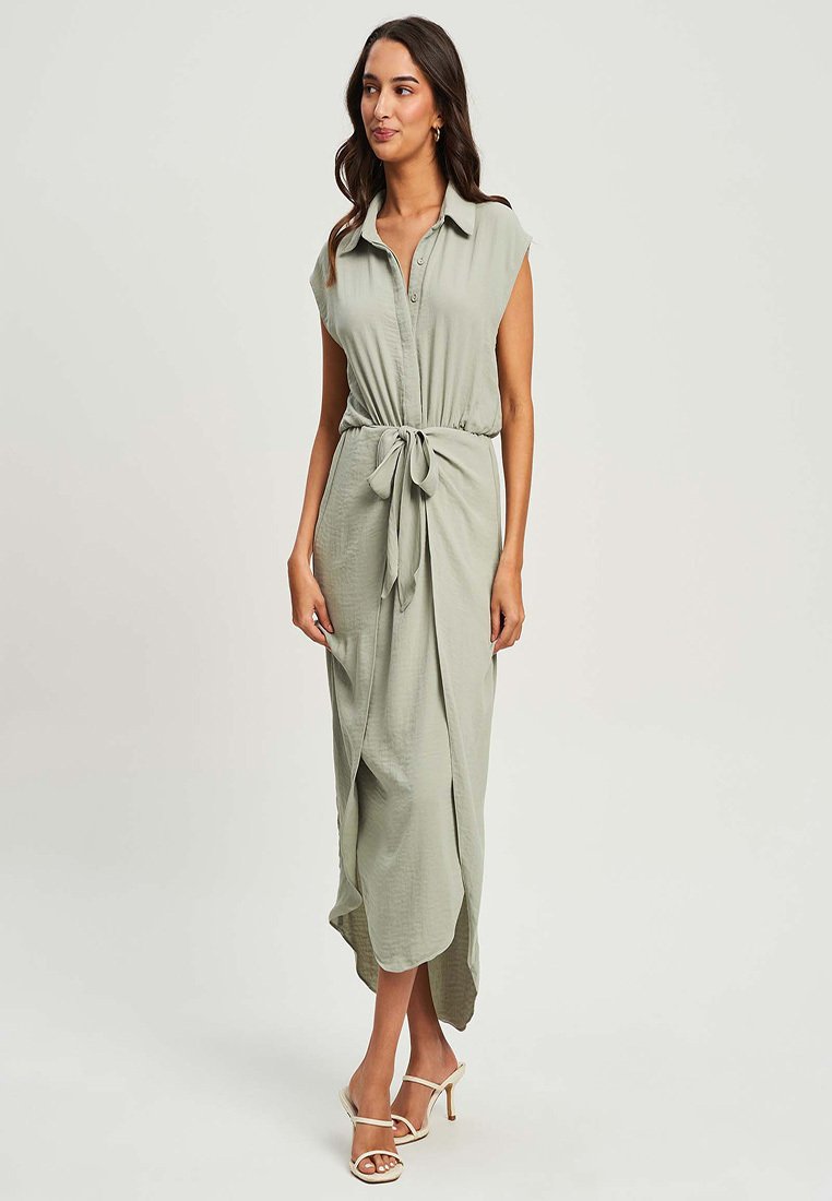 TUSSAH RYLEIGH MIDI - Shirt dress - sage green/green - Zalando.de