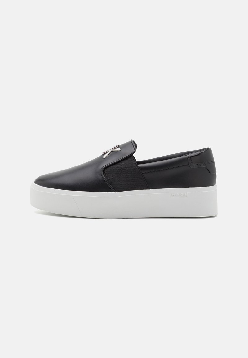Calvin Klein FLATFORM CUP - Slippers - black/svart - Zalando.no