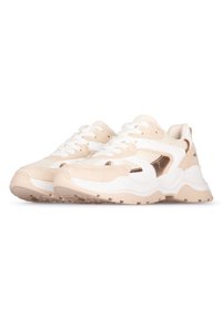 Posh by Poelman Baskets basses - white with gold combination/blanc ...