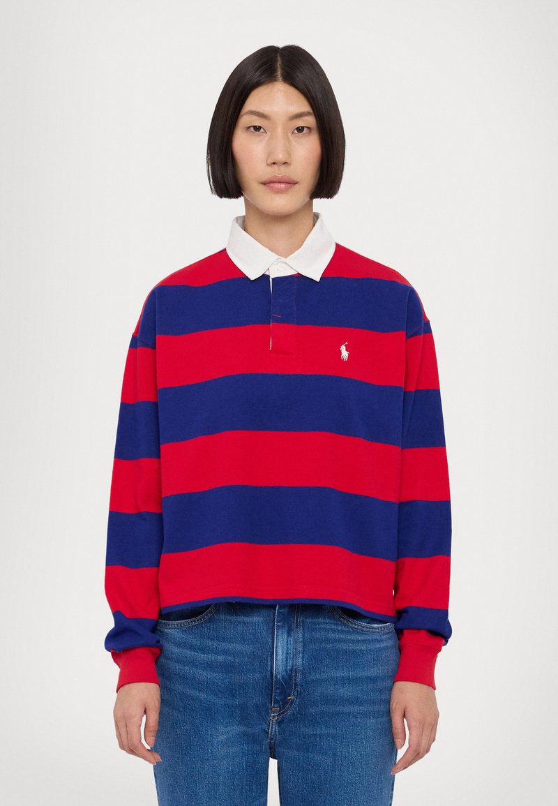 Polo Ralph Lauren RUGBY LONG SLEEVE - Longsleeve - red/lichtrood ...