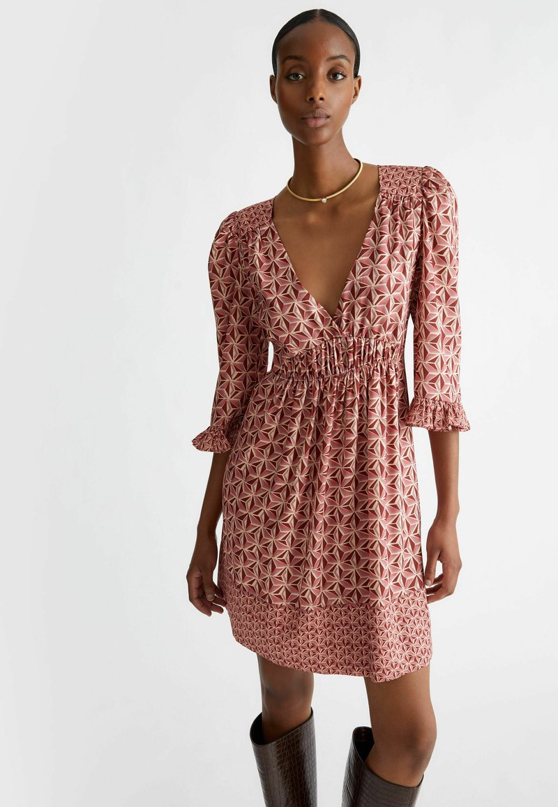 LIU JO PRINTED TWILL - Jurk - n/donkerroze - Zalando.be
