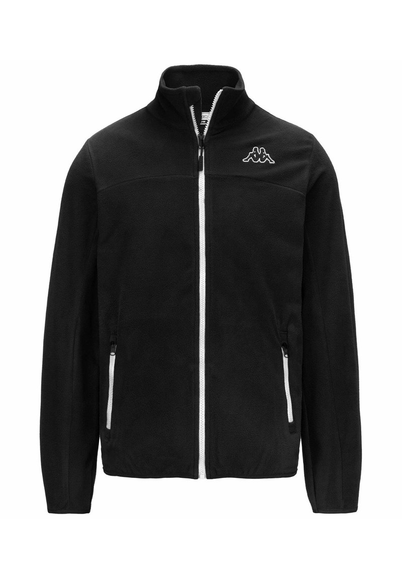 Kappa Giacca in pile - black/white/nero - Zalando.it
