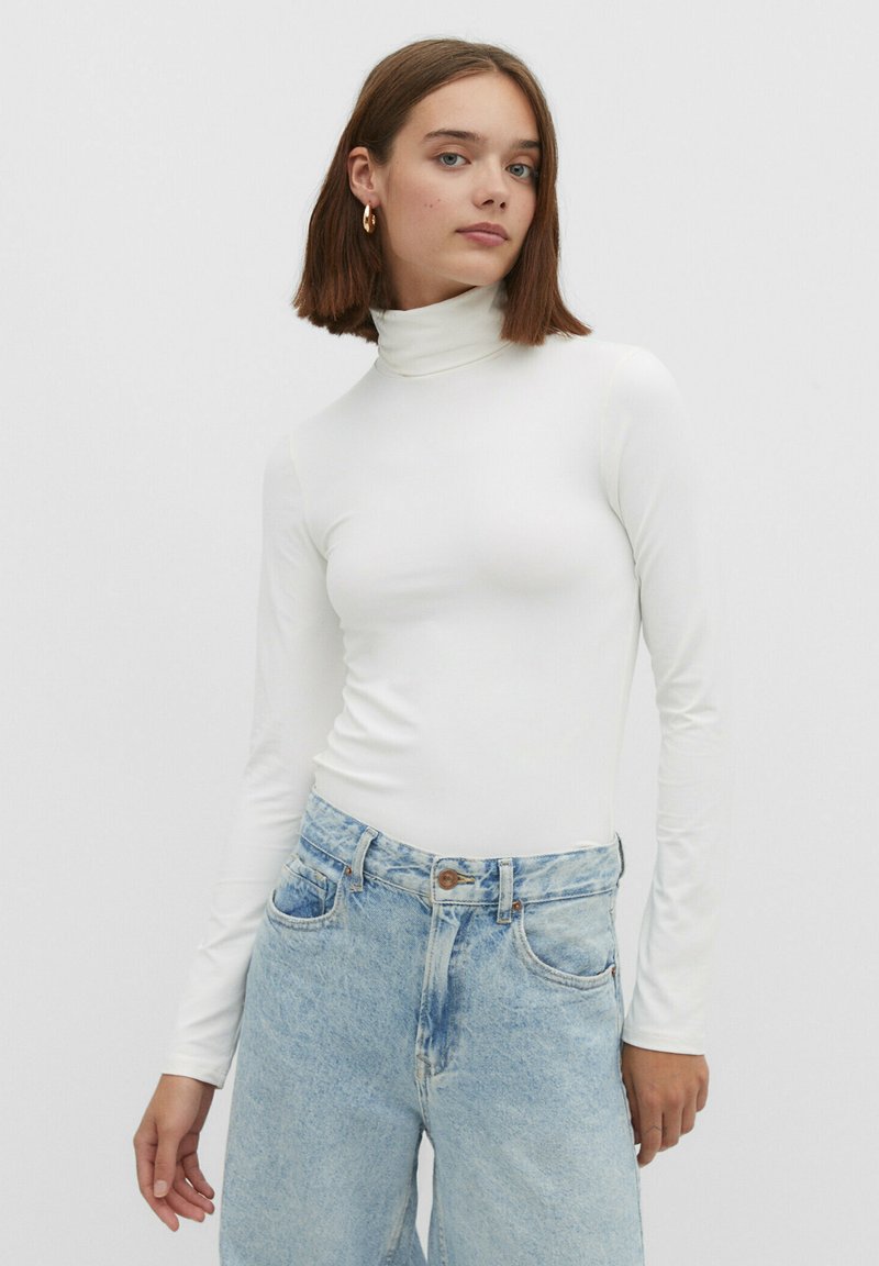 Stradivarius Top dugih rukava - white/bijelo - Zalando.hr