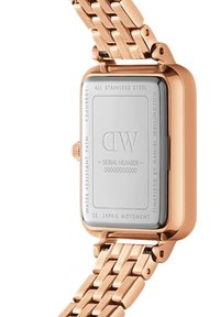 Daniel Wellington QUADRO LUMINE 5 LINK MOP - Montre - rose gold-coloured/rose doré - ZALANDO.FR