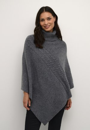 Knit Factory NICKY - Cape - light grey/gris clair - ZALANDO.FR