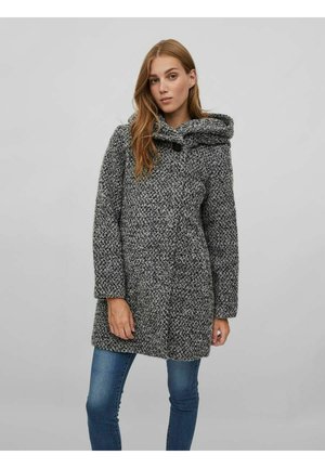 Amber & June MIT KAPUZE - Kurzmantel - middle grey melange/grau ...