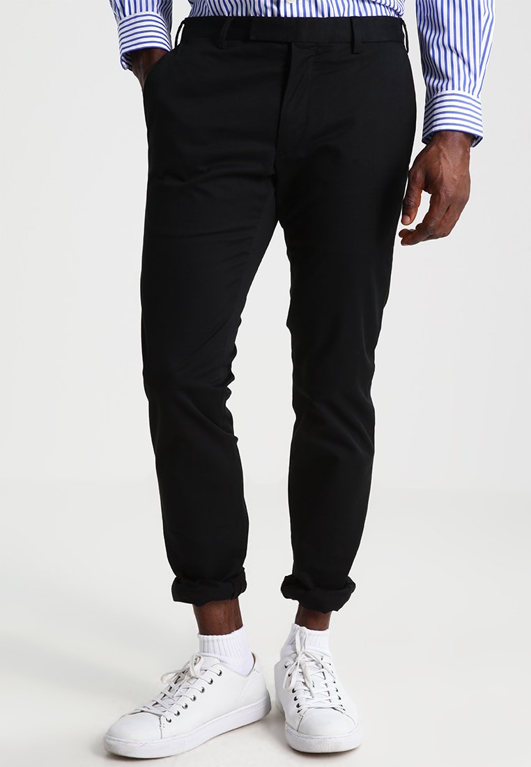 Polo Ralph Lauren FLAT PANT - Chinos - polo black/black - Zalando.ie