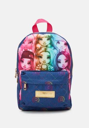 Next DOUBLE HANDLE BACKPACK - Rugzak - multi pastel rainbow/donkerroze ...