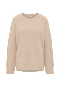 Eterna MIT RUNDHALS - Strickpullover - beige - Zalando.de