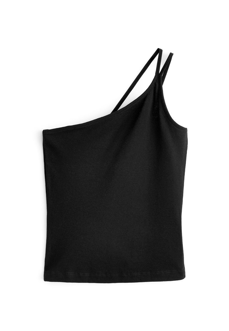 Next DOUBLE STRAP ONE SHOULDER - Top - black/schwarz - Zalando.ch