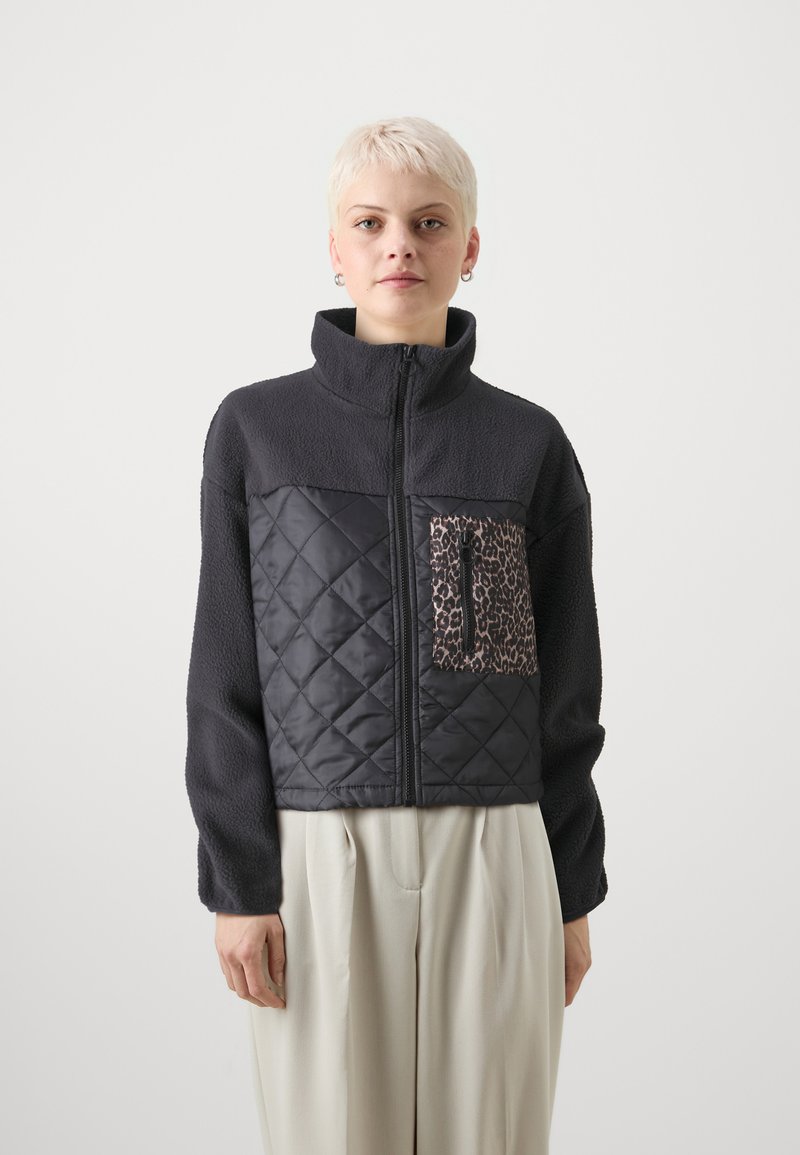 ONLY Petite ONLLINDSEY TEDDY MIX JACKET - Fleecejacke - phantom ...