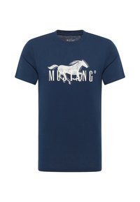 Mustang Triko s potiskem - blau/modrý denim - Zalando.cz