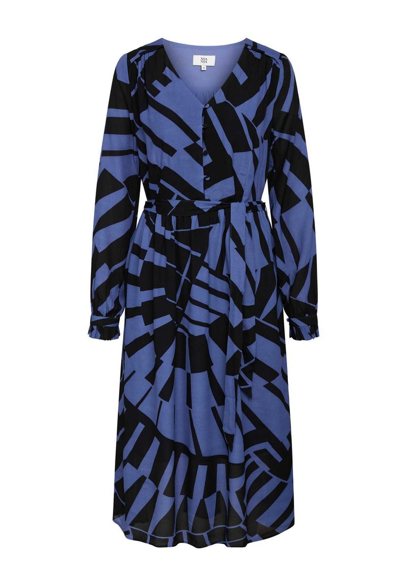Noa Noa PHILIPPA - Maxi-jurk - print blue black/blauw - Zalando.be